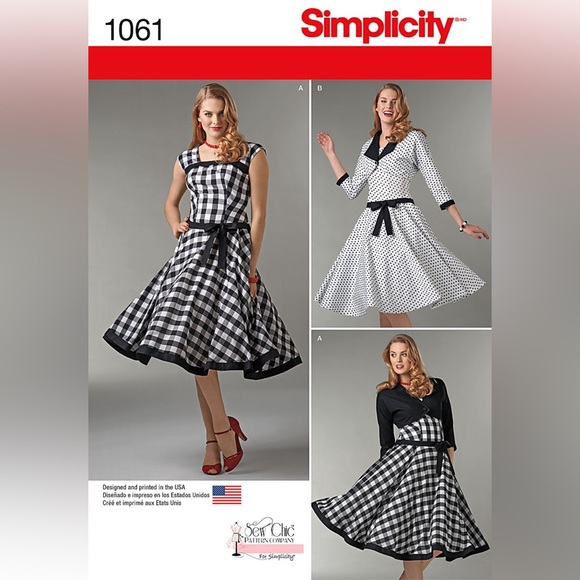 Simplicity | Office | Simplicity 61 Vintage Swing Dress Lined Jacket ...